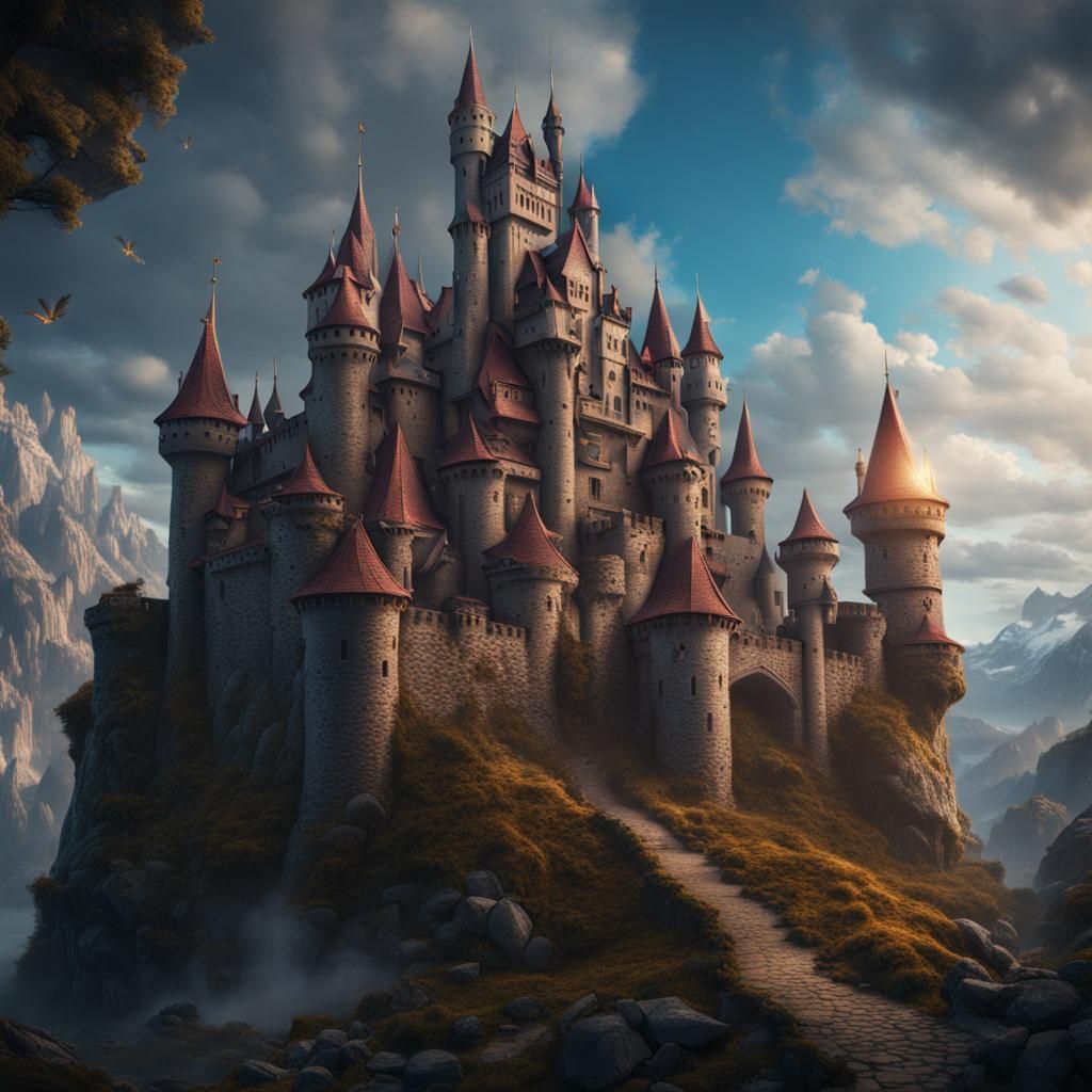 Castle - AI Generated Artwork - NightCafe Creator