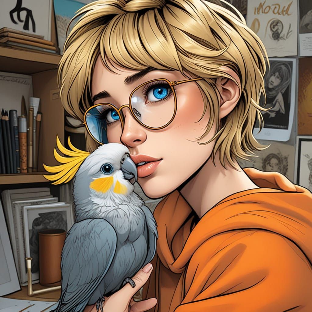 The familiar chirping of Ophelia's bird, her morning alarm clock ...