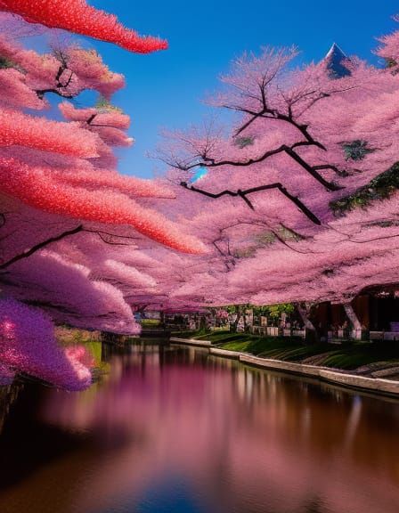 Cherry Blossom, fractal tree branches by Adrian Cox, electricity in ...