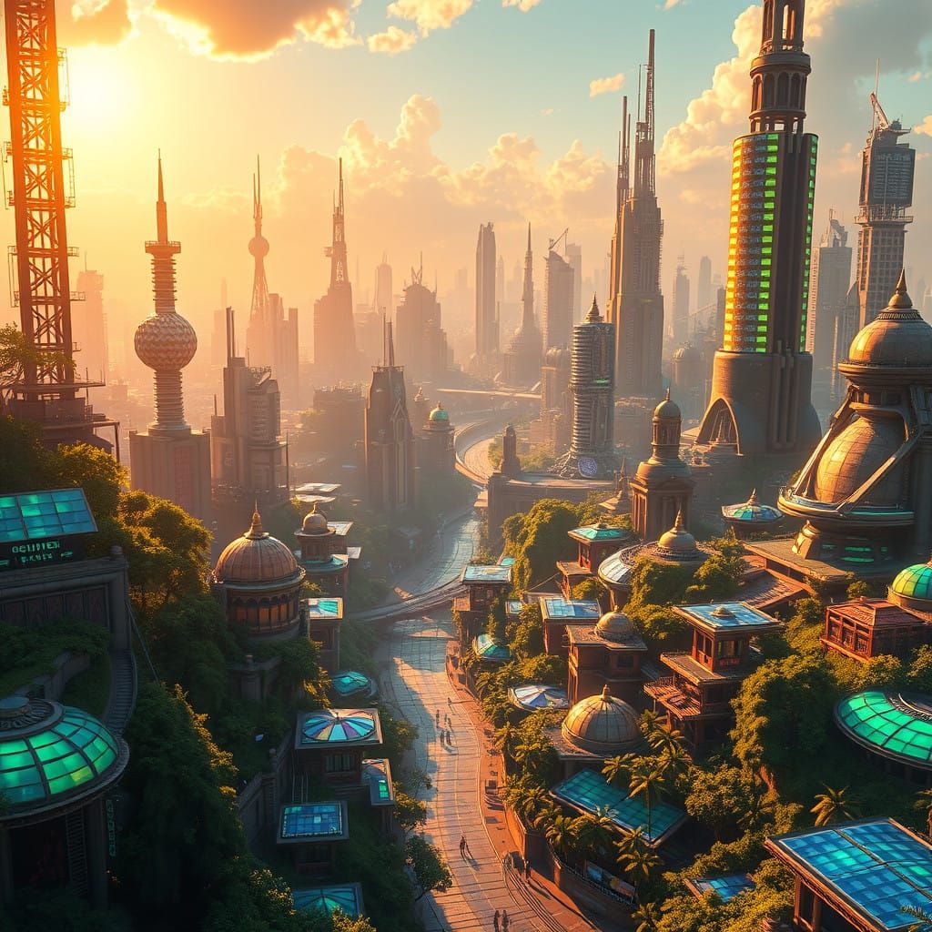 Solar punk sun panels - Solar punk sun panels