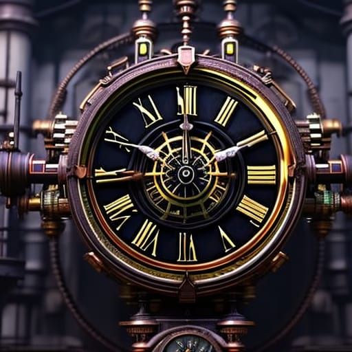 Old Clock - AI Generated Artwork - NightCafe Creator