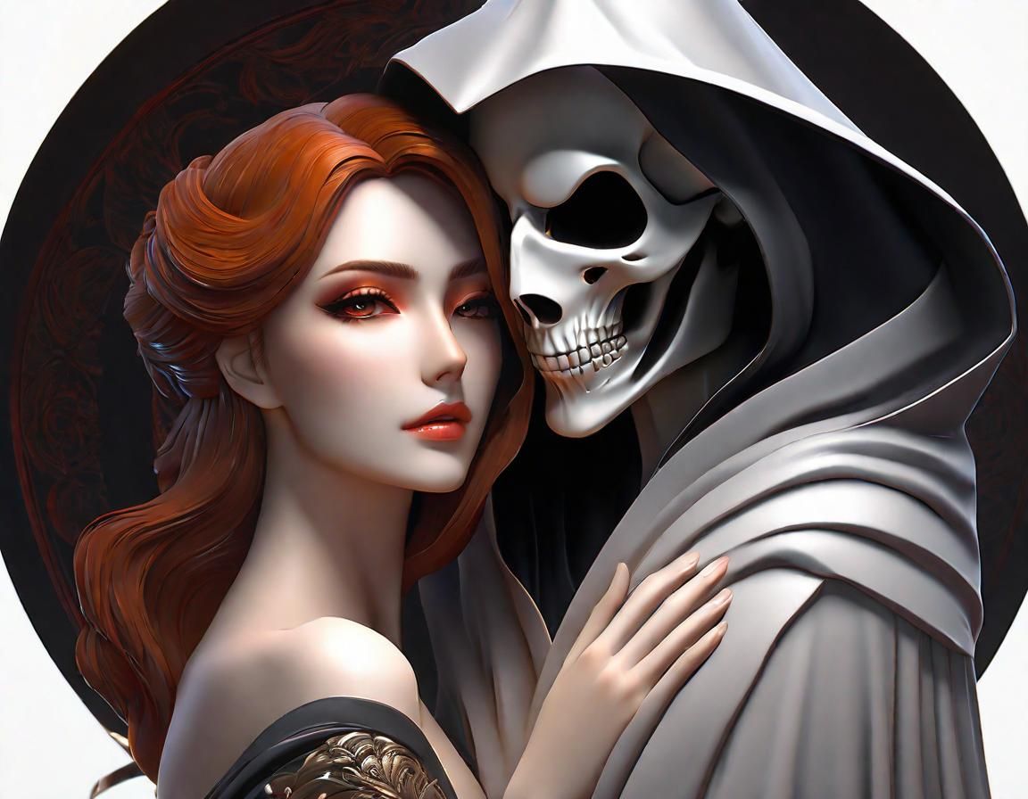 EMBRACING DEATH - AI Generated Artwork - NightCafe Creator