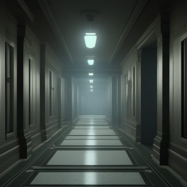 Endless hallway - AI Generated Artwork - NightCafe Creator