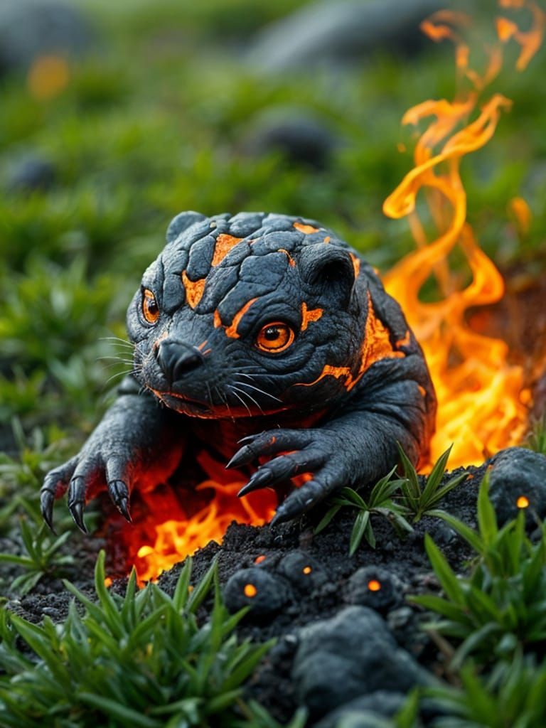 The volcano mole caused great problems on the golf course