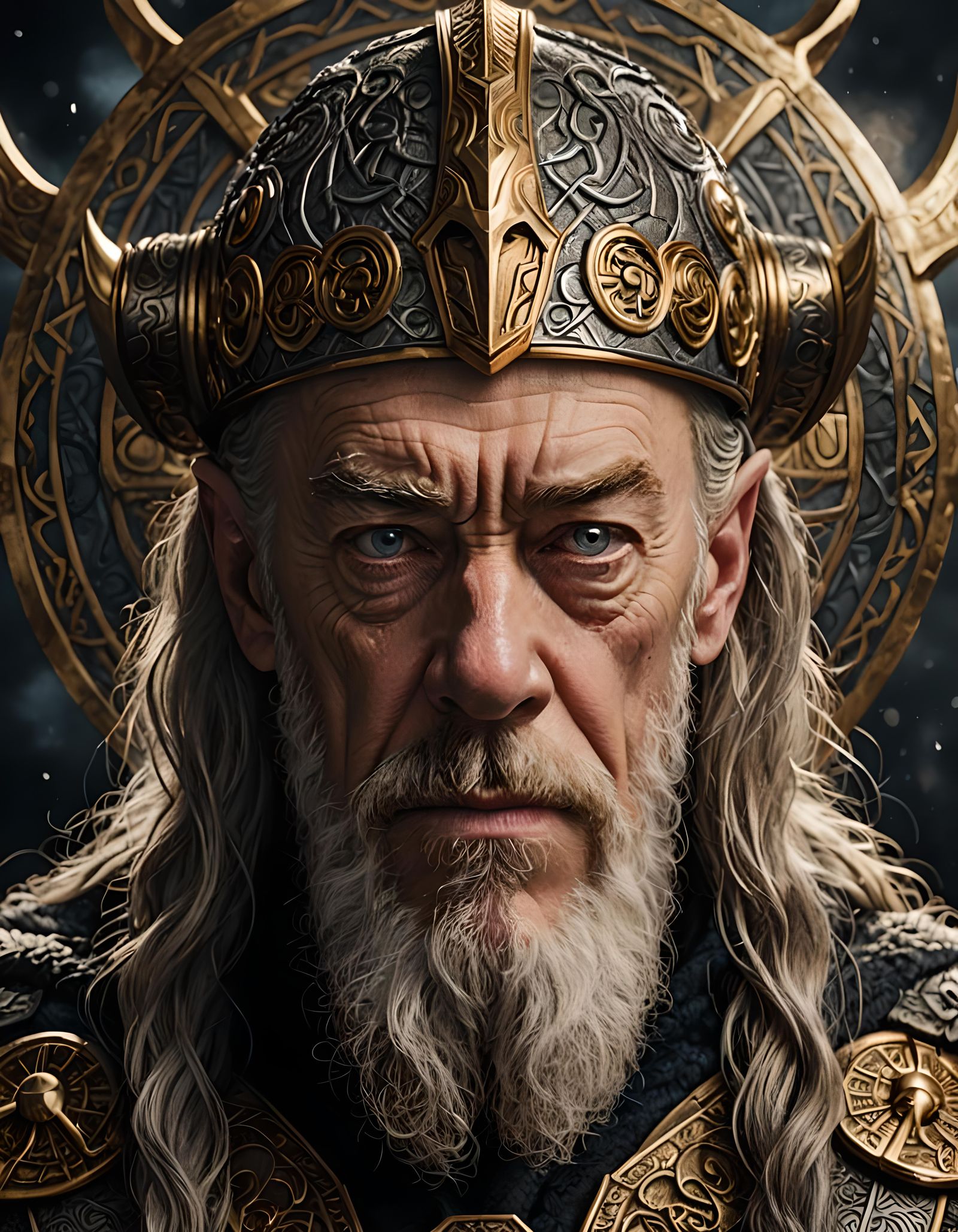 JK Simmons is Odin Allfather - AI Generated Artwork - NightCafe Creator