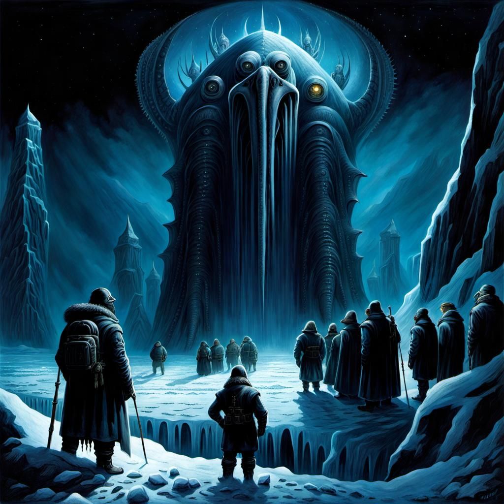 Eldritch Antarctic Discovery - AI Generated Artwork - NightCafe Creator