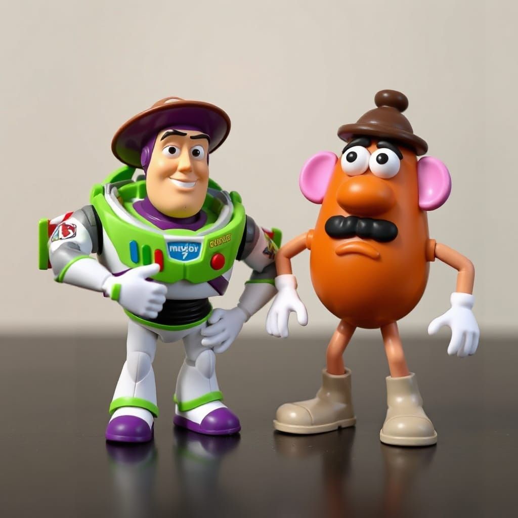 Special edition mini Buzz Lightyear and Mr. Potato Head Action Figures