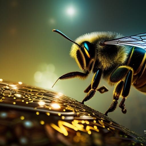 Bee Connected - AI Generated Artwork - NightCafe Creator
