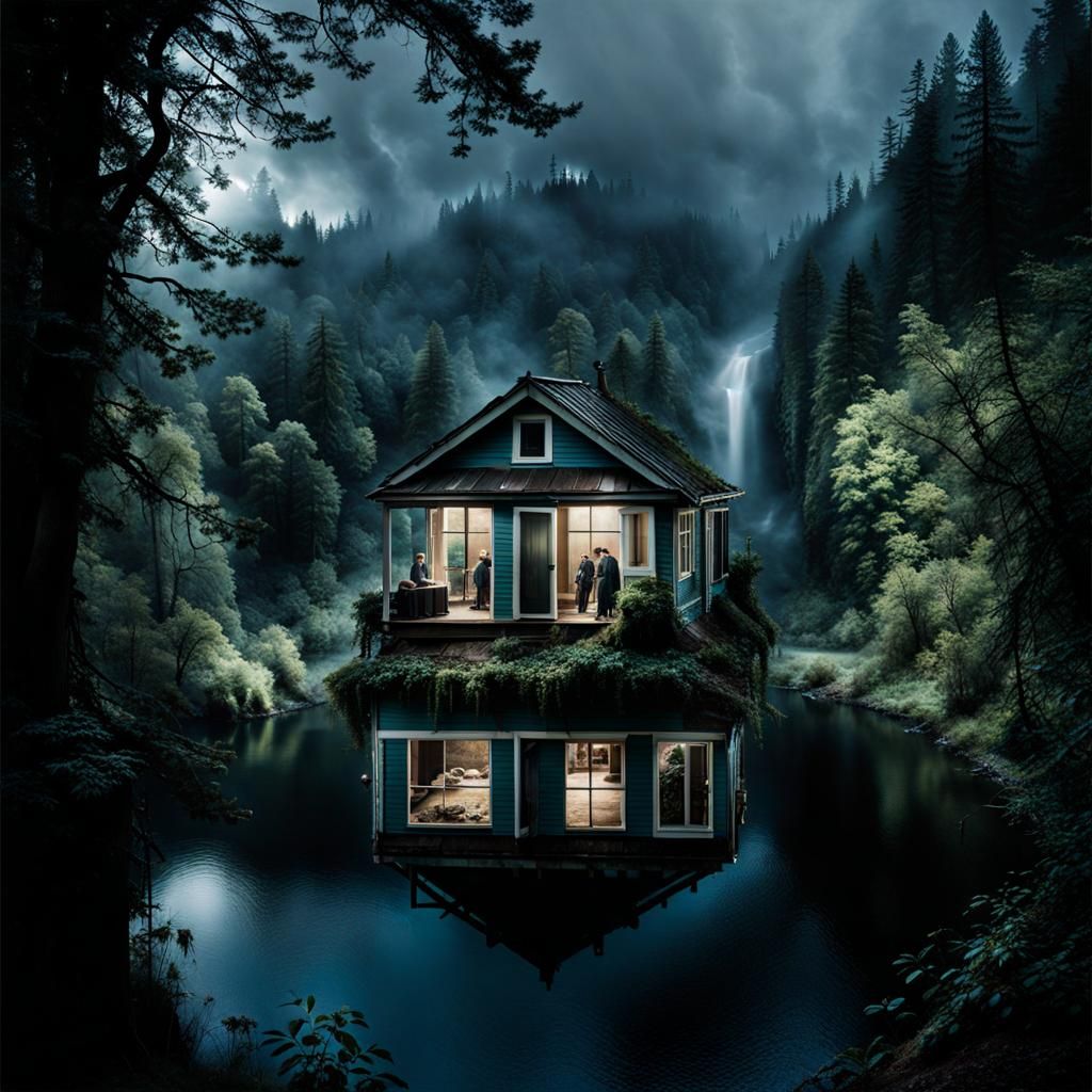 Lost house - AI Generated Artwork - NightCafe Creator