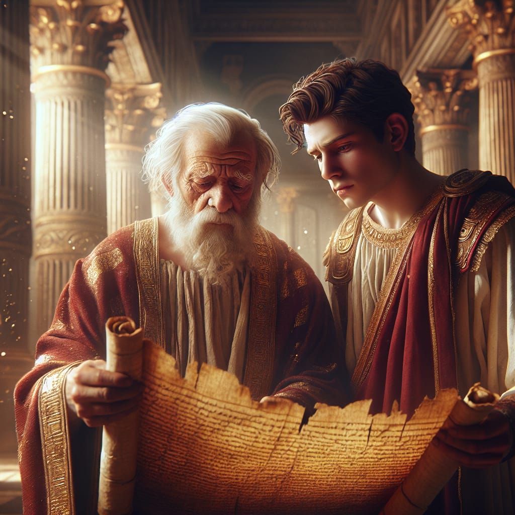 Roman teacher and his student - Roman Scholar in Ancient Sen...
