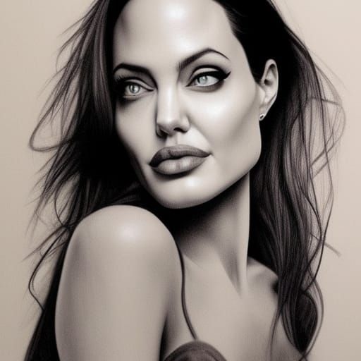 Angelina Jolie - AI Generated Artwork - NightCafe Creator