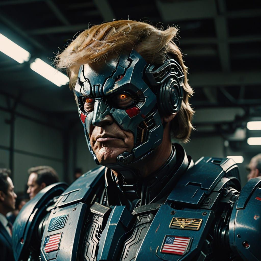 Cinematic Trump Transformer Hybrid in Epic Film St... - AI Art