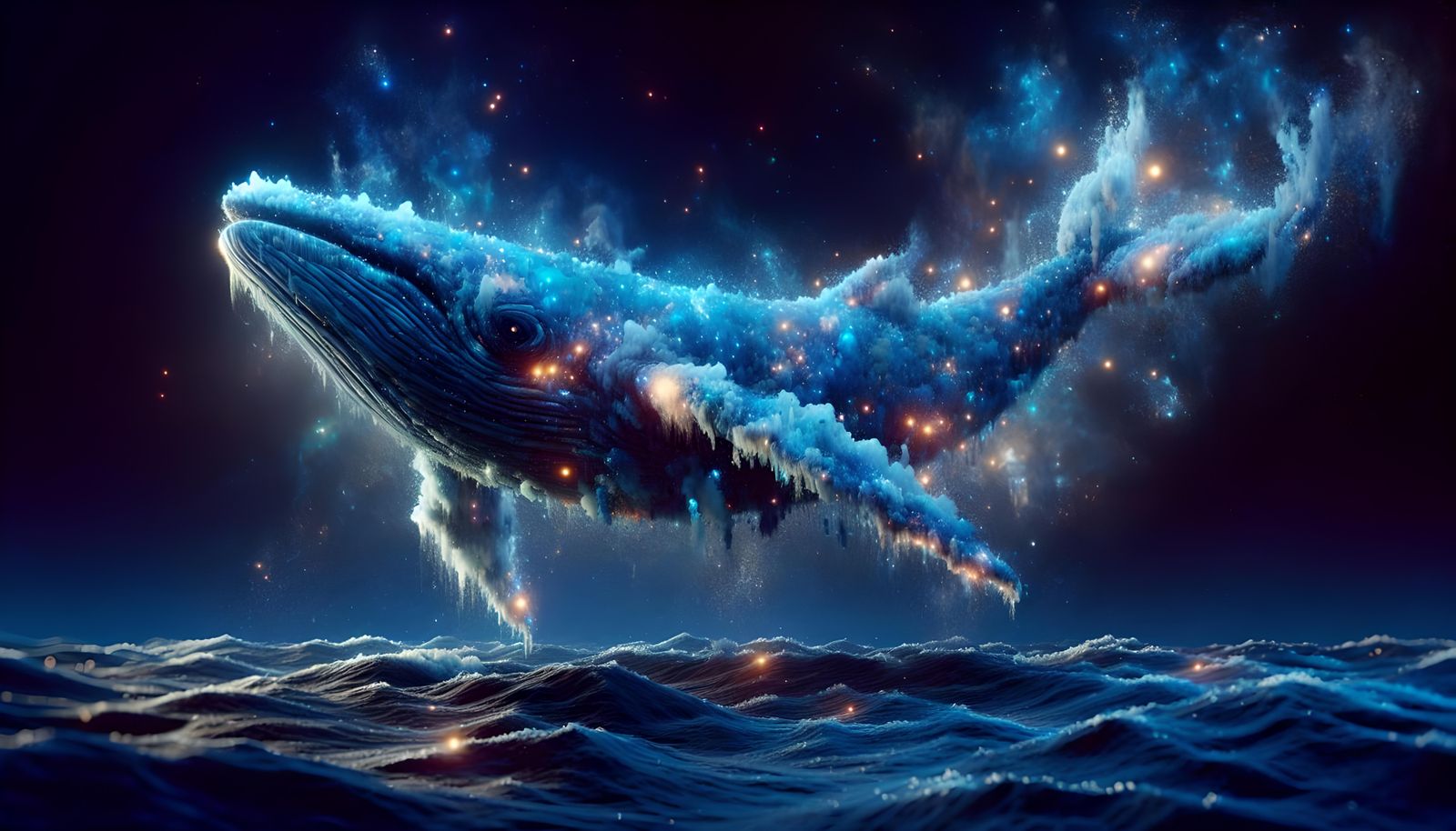Cosmic Whale. - AI Generated Artwork - NightCafe Creator