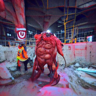 Gigantic horrifying cyclop skinless demon cryptid inside Toronto ...