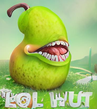 Pear mouth munching monster 8k resolution Behance HD - AI Generated ...