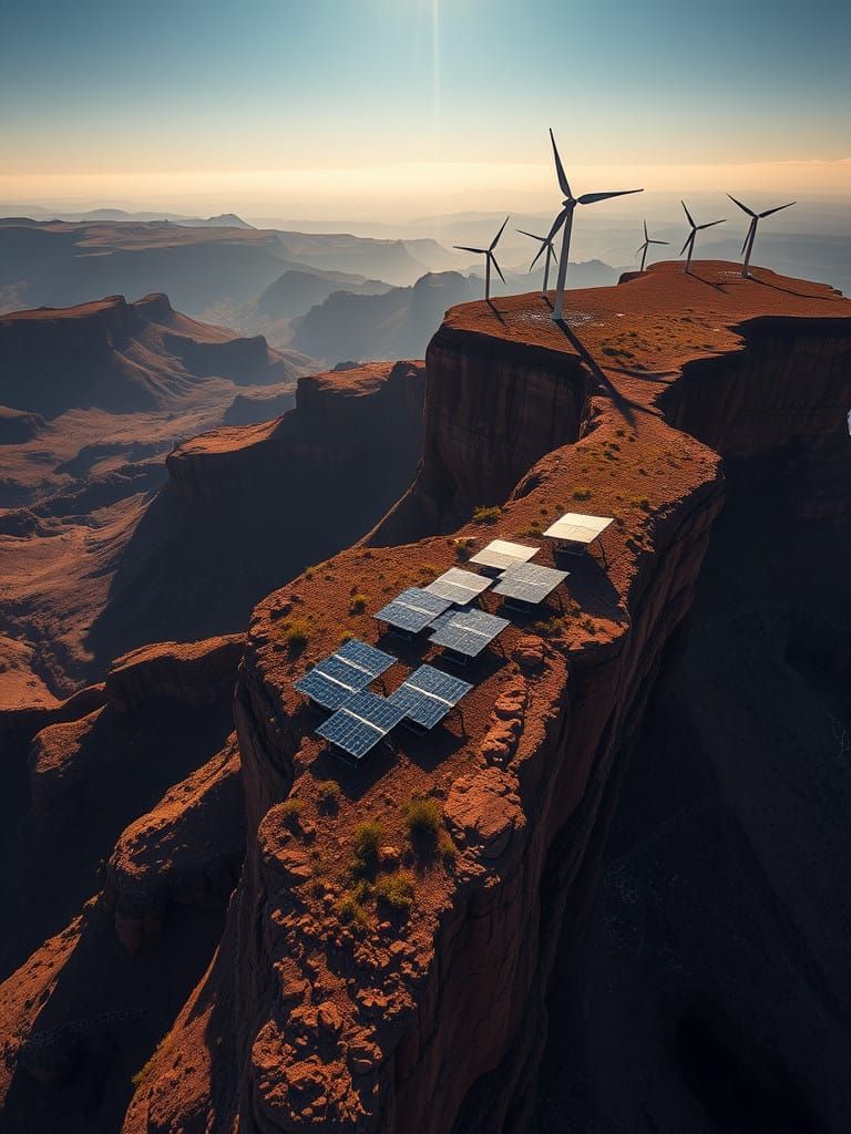 An extremely epic jaw dropping shot from the drone of solar panels and ...