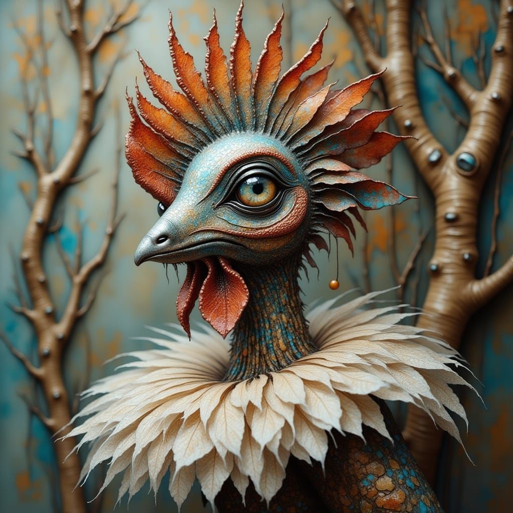 Surreal Hybrid Creature in Hyper-Realistic Digital... - AI Art