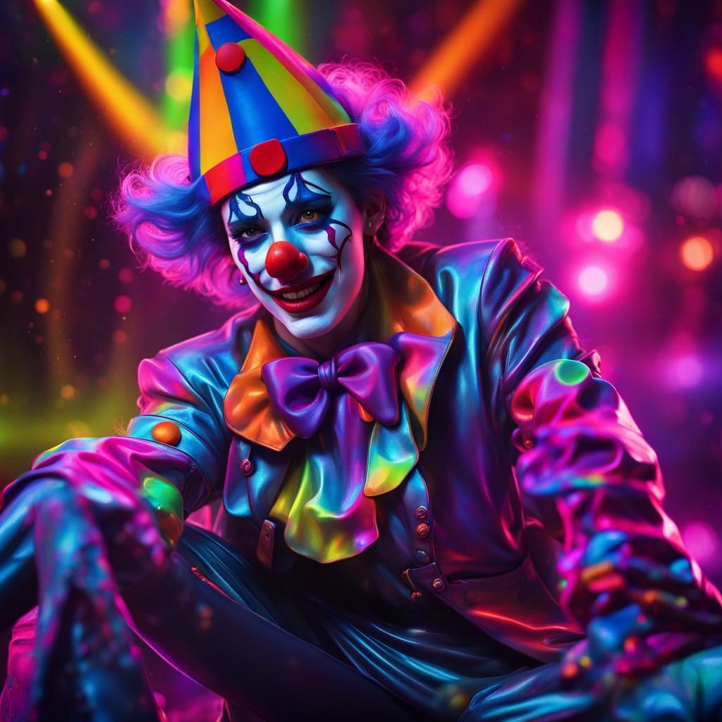 Neon Clown Extravaganza, darkwave, Unicorn Ride with K-Pop Energy ...