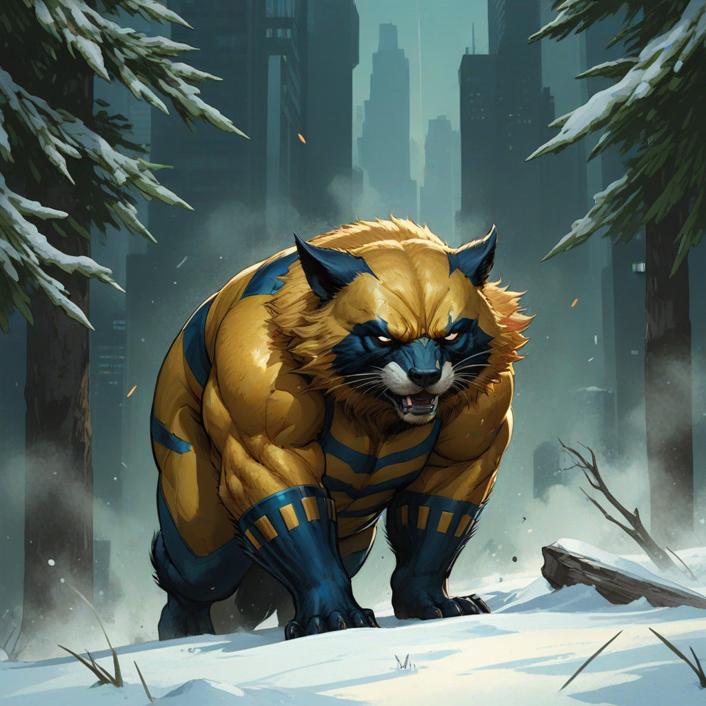 the wolverine - Marvel Comic Book Art of Heroic Wolverine in...