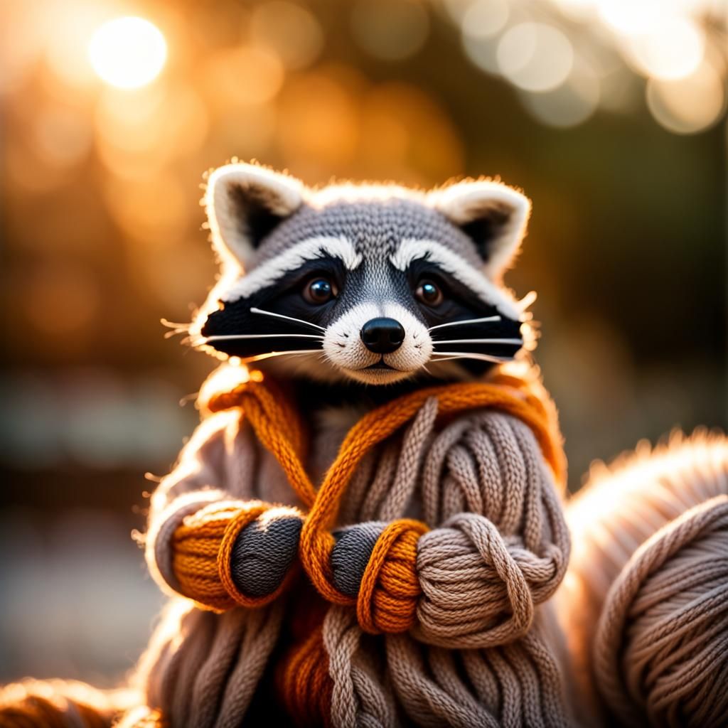 Ralph Raccoon is Ready for Fall - AI Generated Artwork - NightCafe Creator