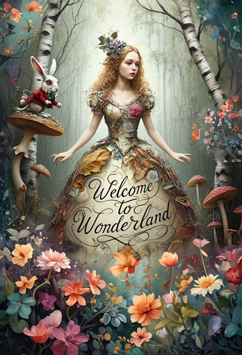 Welcome to Wonderland - AI Generated Artwork - NightCafe Creator