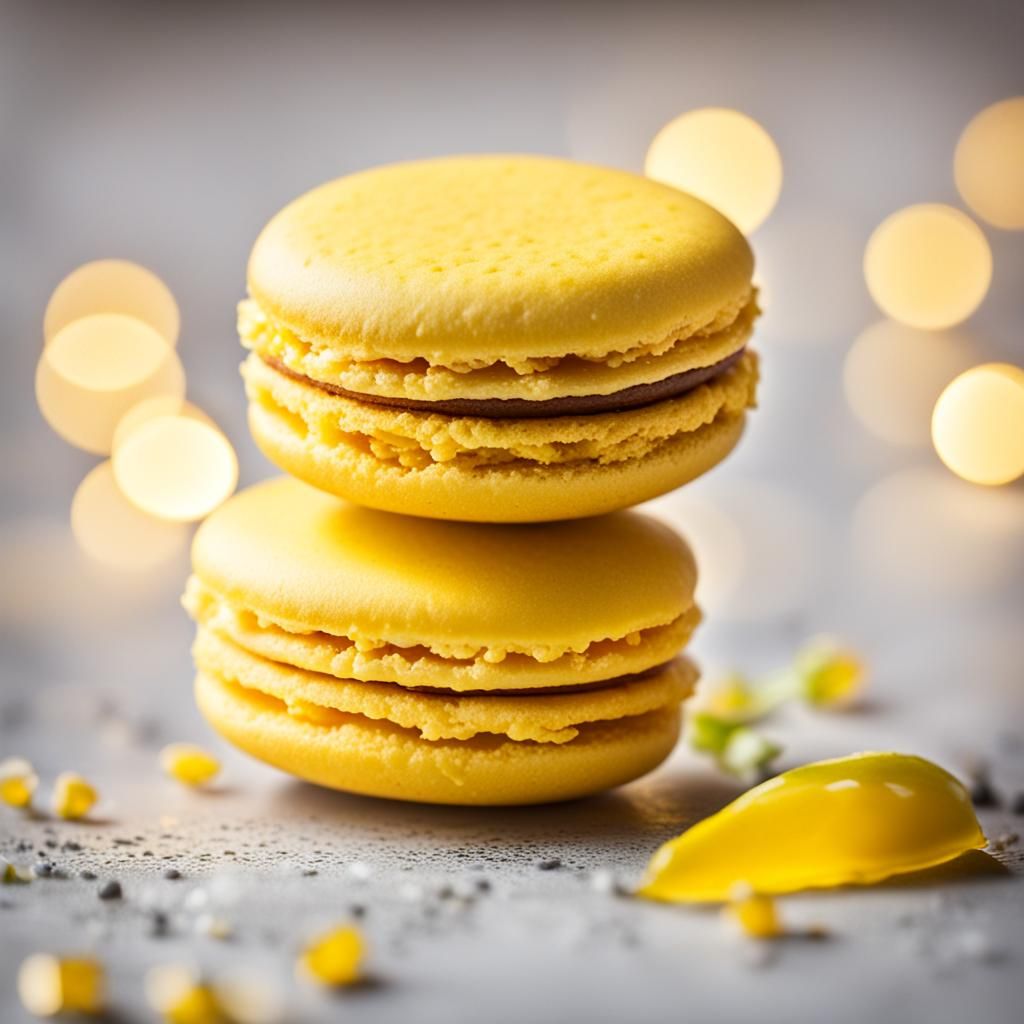 yellow macaroon - AI Generated Artwork - NightCafe Creator