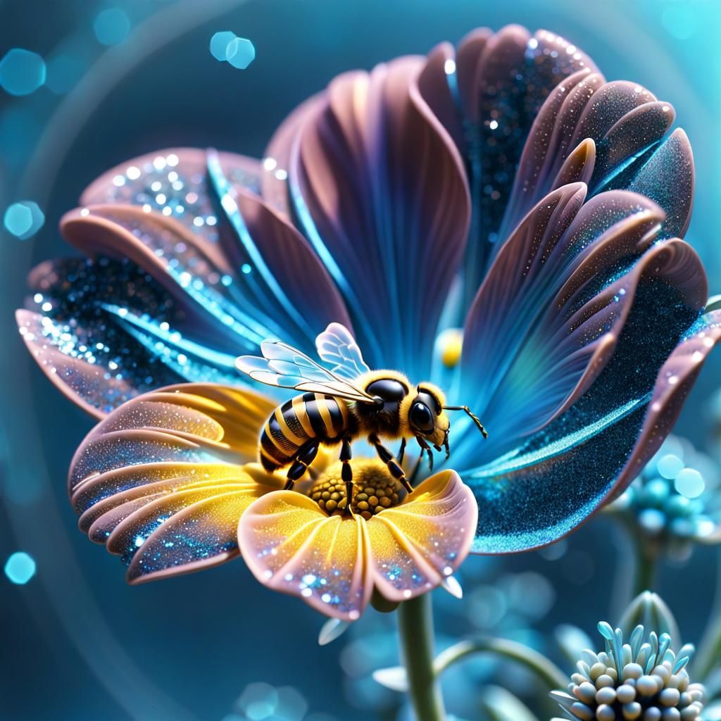 Magical Bee - AI Generated Artwork - NightCafe Creator