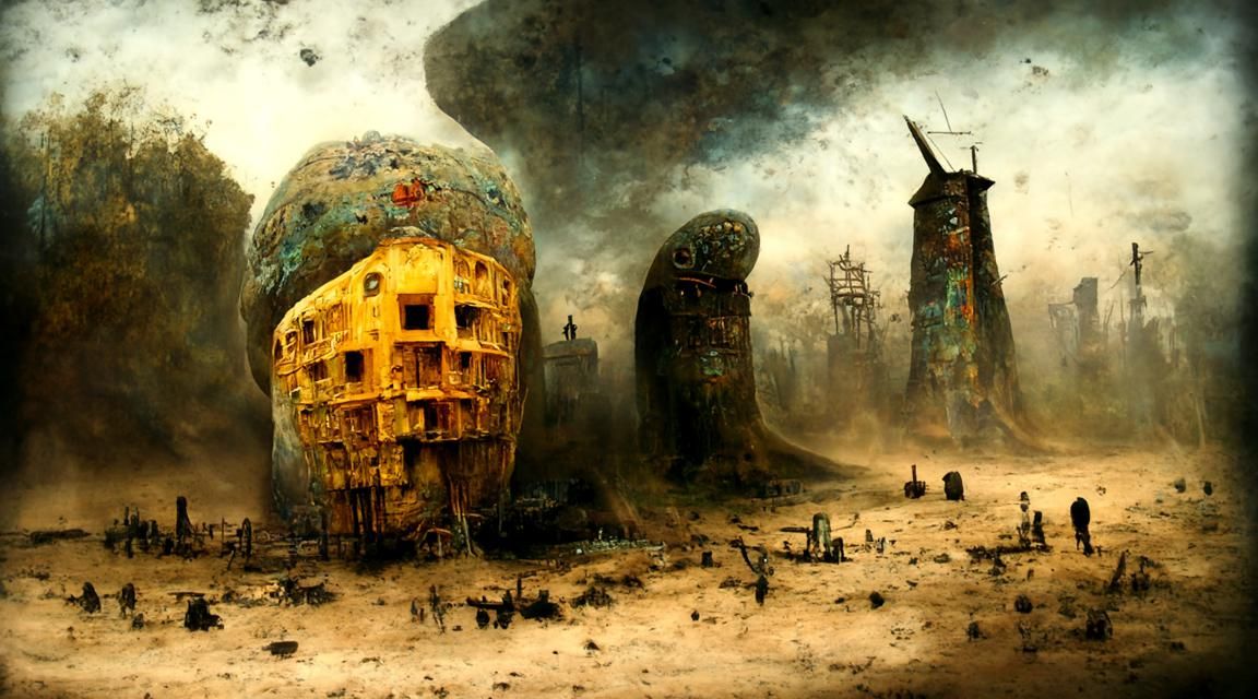 Alien Ruins - AI Generated Artwork - NightCafe Creator