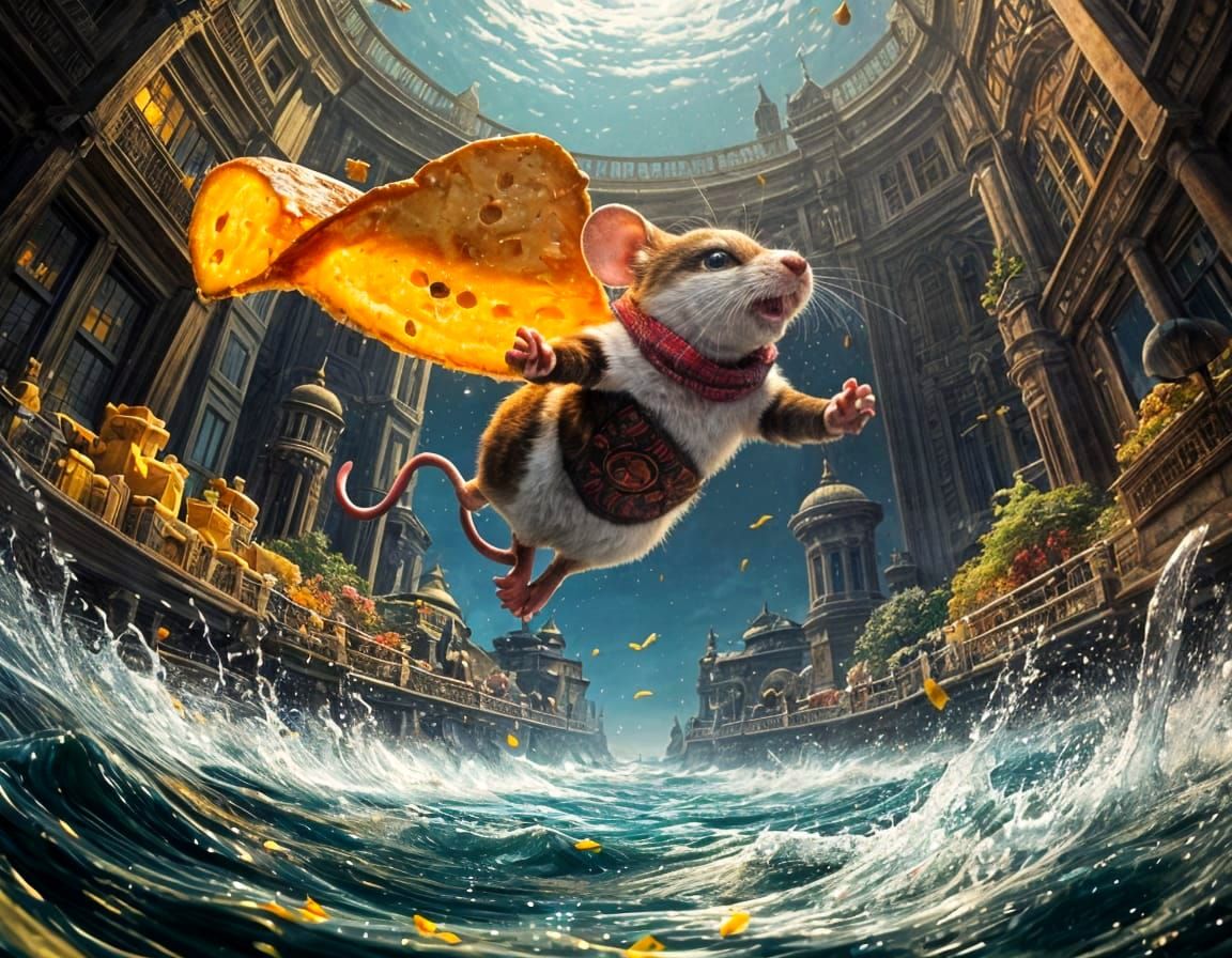 Supermouse donned on his cheese-cape to save the Cheesecake Factory ...
