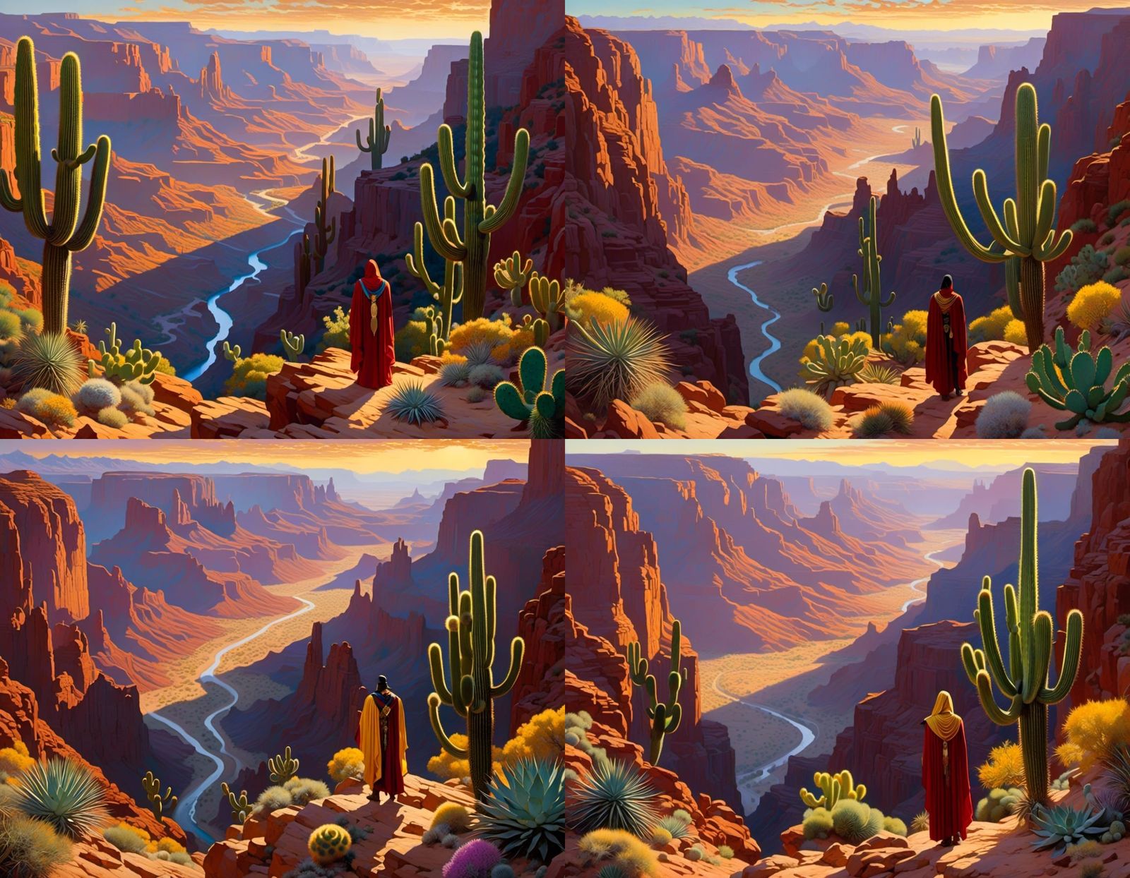 Looking down into a Deep desert canyon by Ed Mell and Desert Light On ...