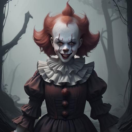 cute pennywise - AI Generated Artwork - NightCafe Creator