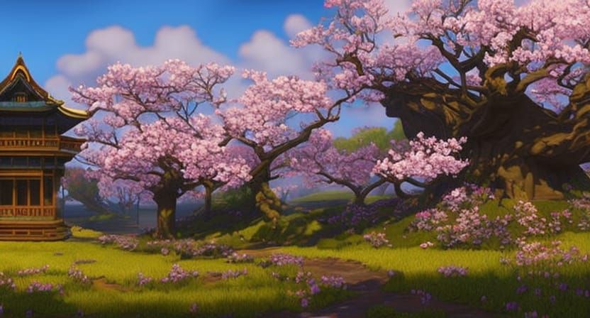 Sakura Grove - AI Generated Artwork - NightCafe Creator