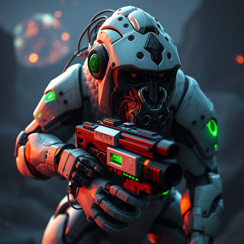 Cybernetic Beast in Apocalypse, Ultra Detailed Dig... - AI Art