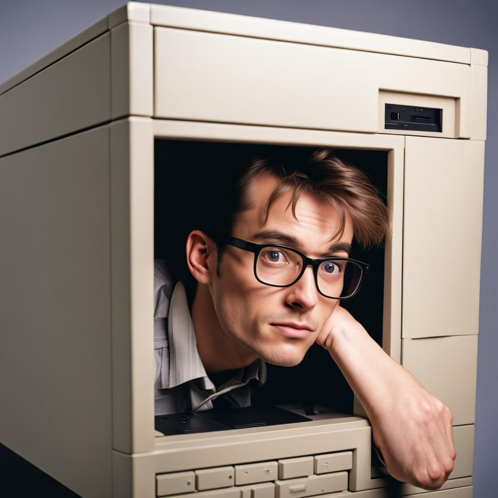A nerdy 1990s computer programmer on a hiding to nothing. - AI ...