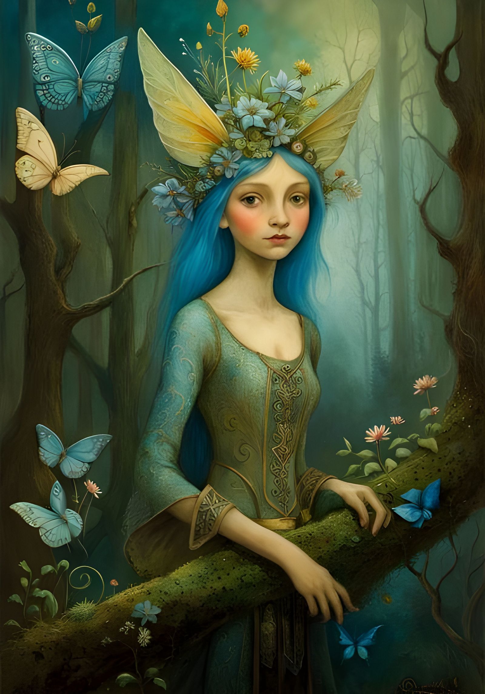 The Forest Fae - AI Generated Artwork - NightCafe Creator