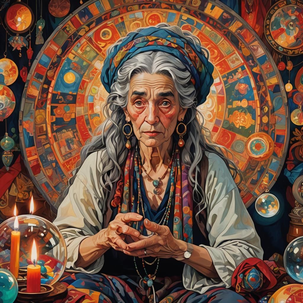 gypsy fortune teller - AI Generated Artwork - NightCafe Creator