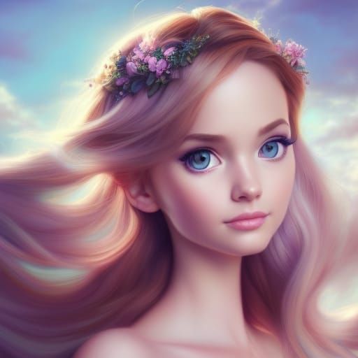 gorgeous Disney Princess - AI Generated Artwork - NightCafe Creator