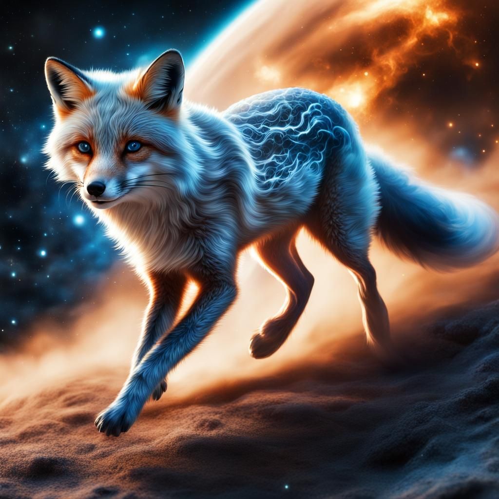 Ghost Fox - AI Generated Artwork - NightCafe Creator