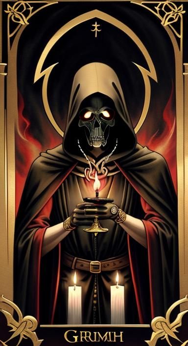 Ancient Grim Reaper Tarot Card - AI Generated Artwork - NightCafe Creator