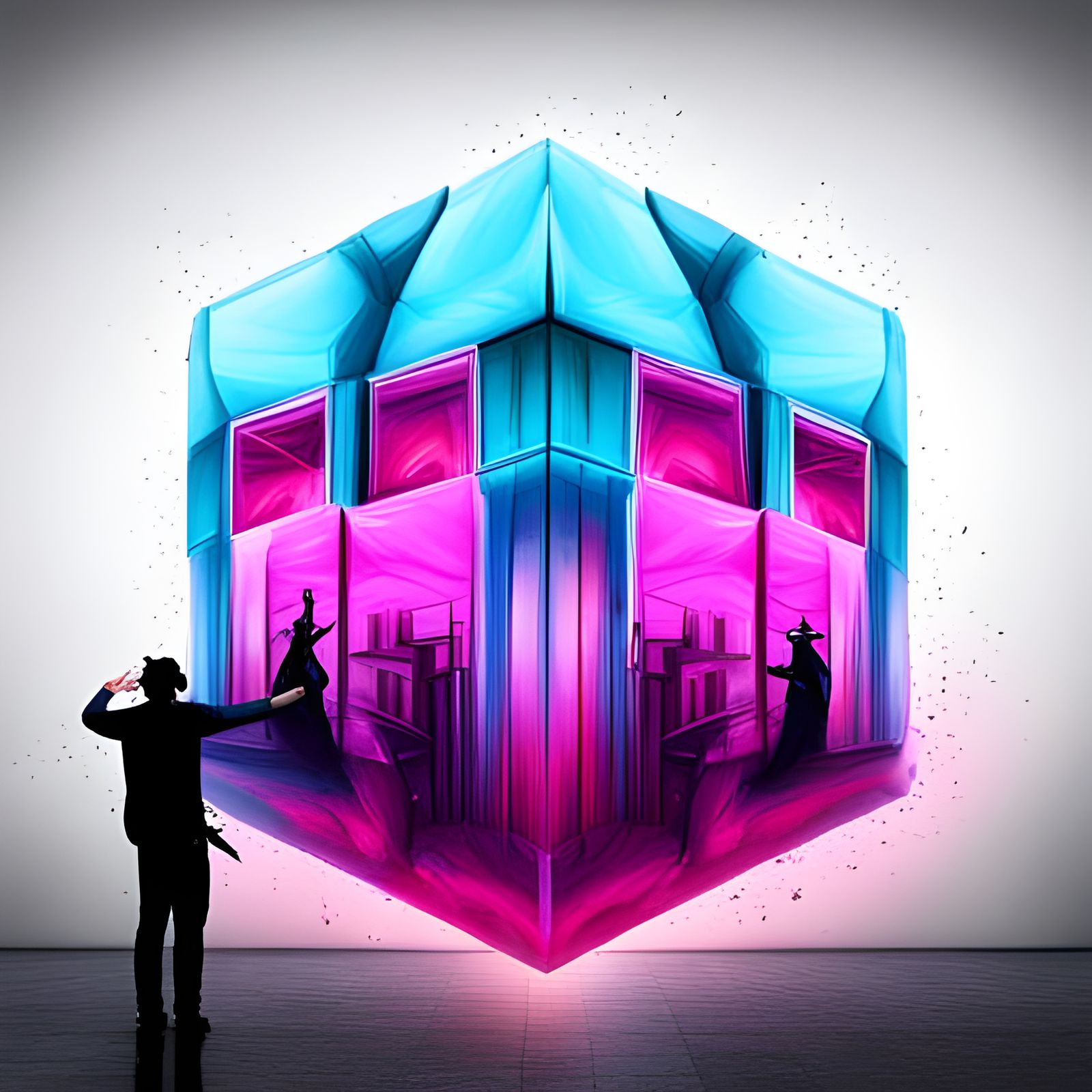 Cube Graffiti - AI Generated Artwork - NightCafe Creator