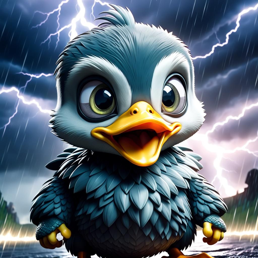 Angry Duckling - AI Generated Artwork - NightCafe Creator