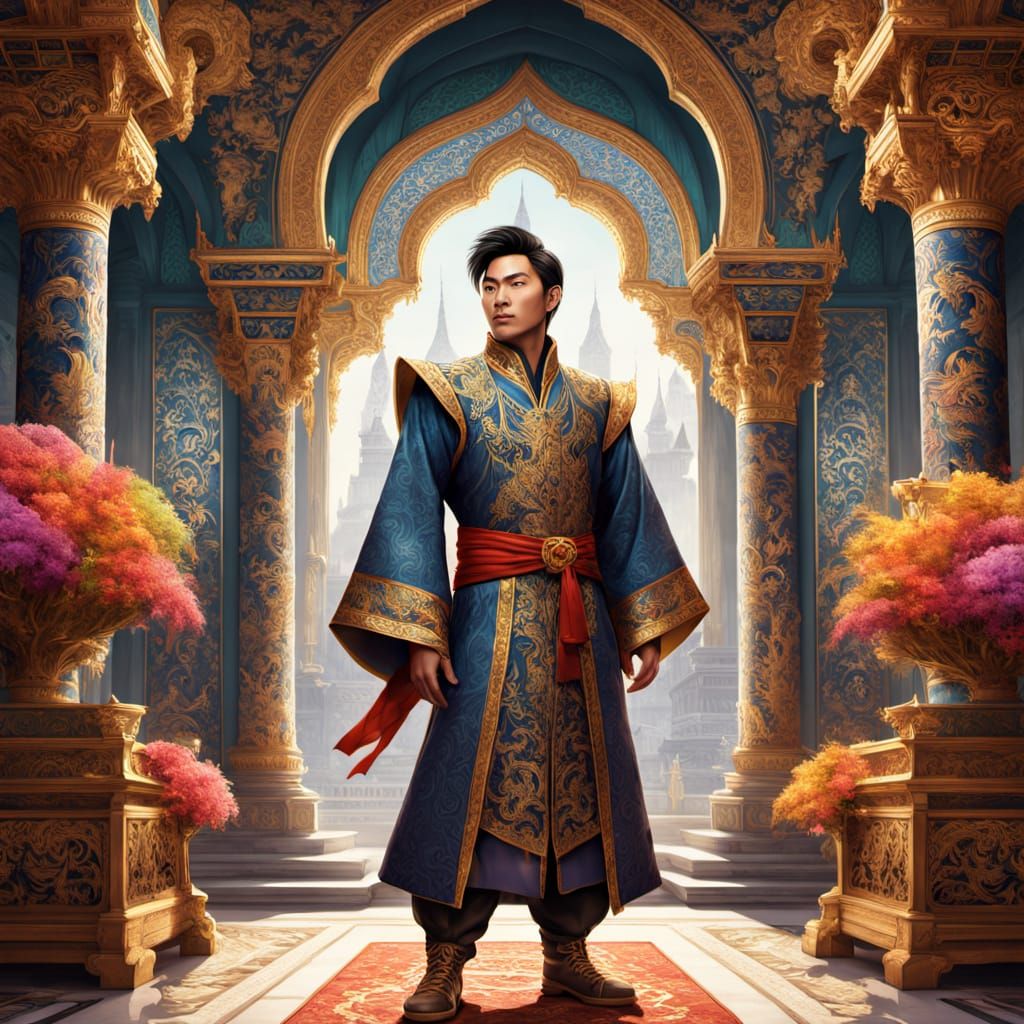A prince - Asian Prince in Majestic Palace