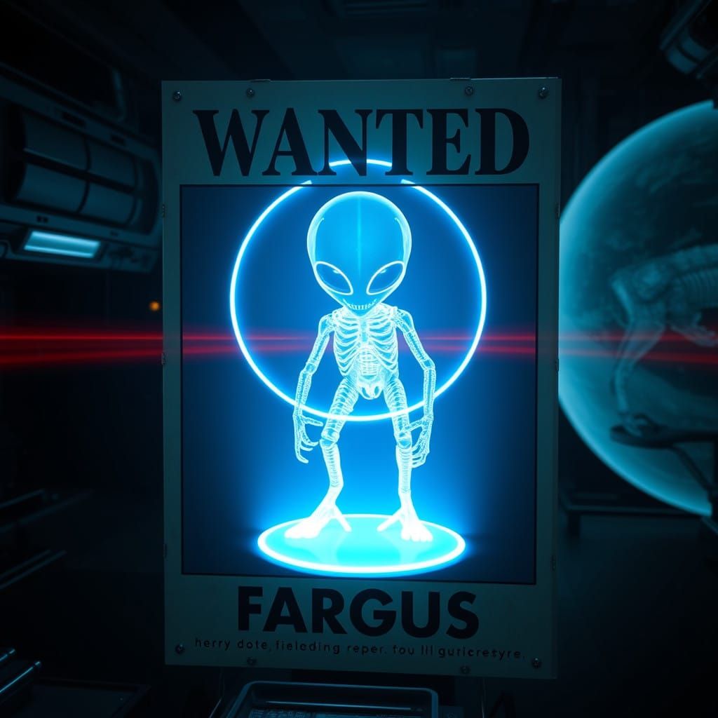 Holo-Wanted poster. - Holo-Wanted poster.