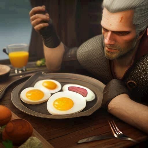 Witcher Breakfast at the Tavern : r/nightcafe