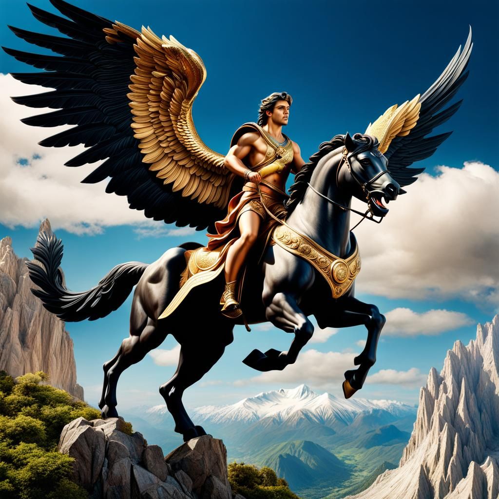 Bellerophon Triumphant over Chimera - AI Generated Artwork - NightCafe ...