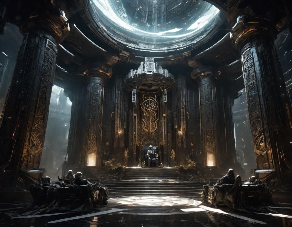 Futuristic Throne Room - AI Generated Artwork - NightCafe Creator