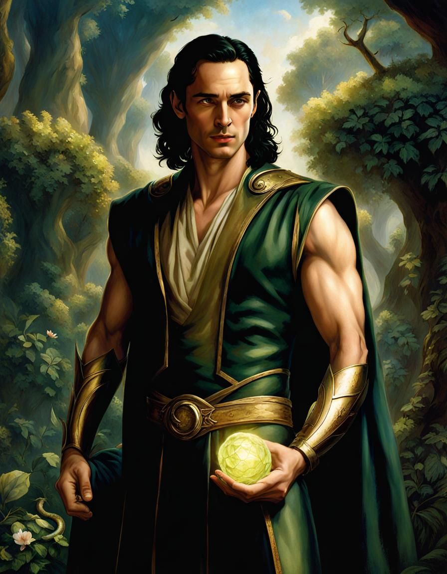 Loki summoning magic in the forest - AI Generated Artwork - NightCafe ...