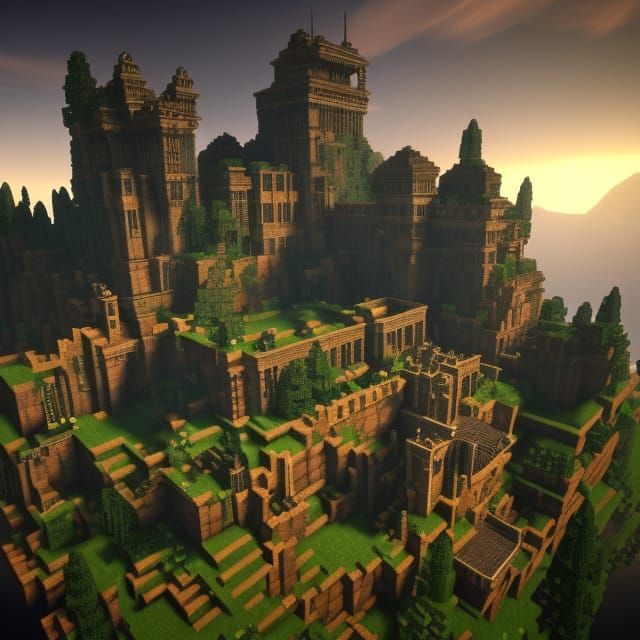 3D pixel world - AI Generated Artwork - NightCafe Creator