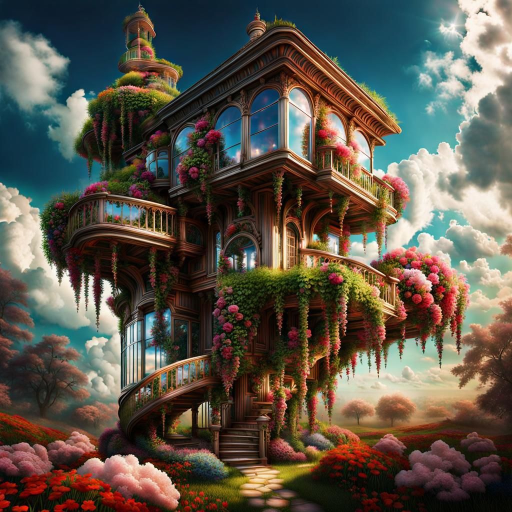 Abstract Home Architecture - AI Generated Artwork - NightCafe Creator