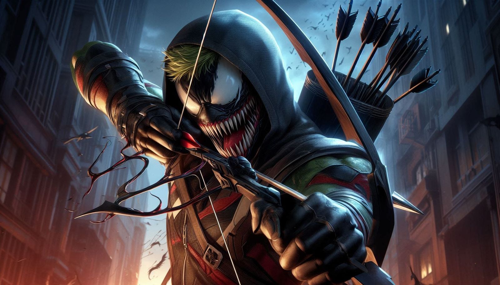 Venomized Hawkeye - AI Generated Artwork - NightCafe Creator